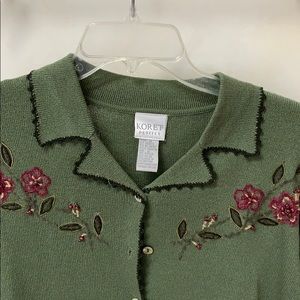 Koret | Sweaters | New Pretty Petite Xl 8 Knit Dark Sage Sweater Nwt ...